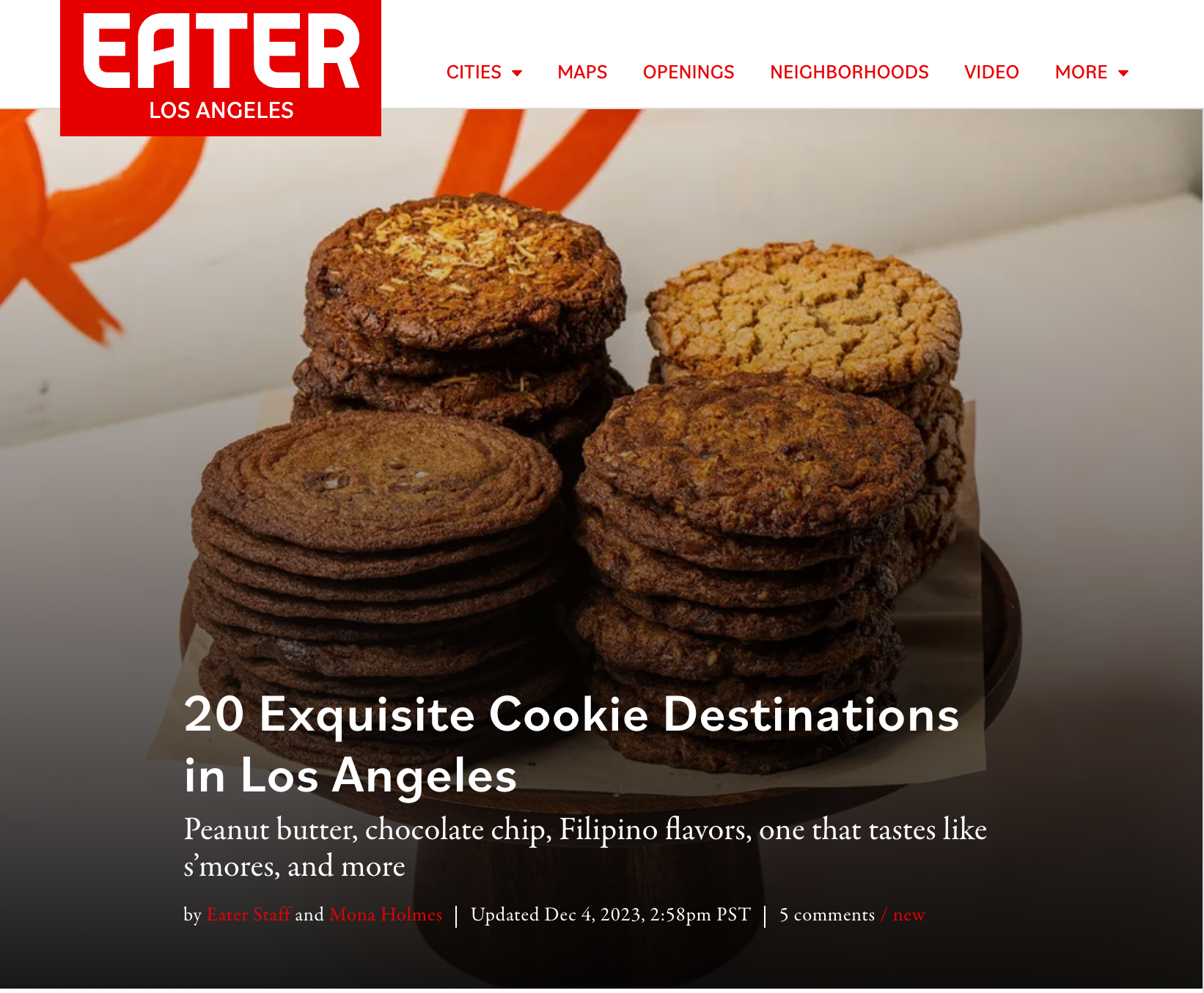 20 Exquisite Cookie Destinations in Los Angeles by Eater – Chocolate ...